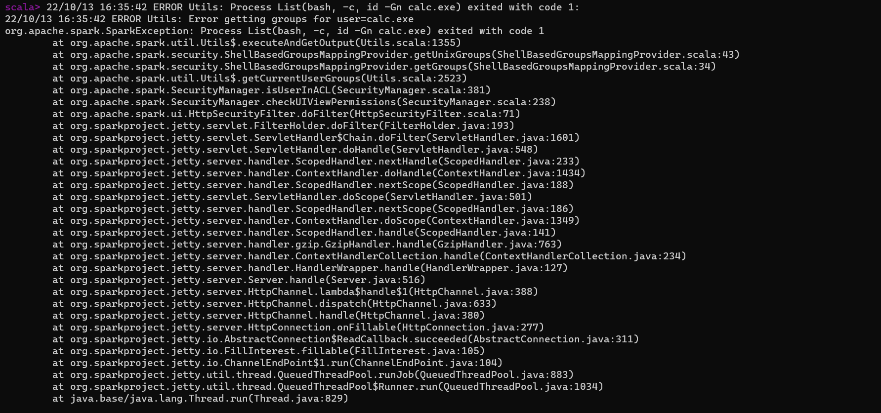 Apache Spark Ui 命令注入漏洞 Cve 2022 33891 蚁景网安实验室